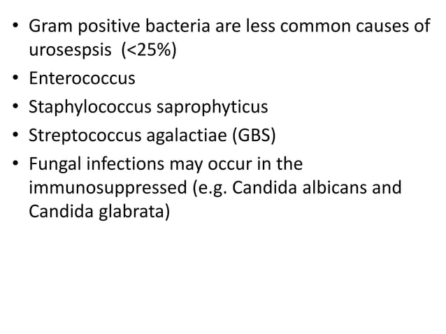 Urosepsis | PPTX | Infectious Diseases | Diseases and Conditions