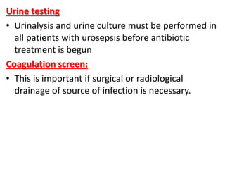 Urosepsis | PPTX