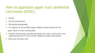 approach to Urothelial carcinoma of upper tract in horse shoe kidney | PPT