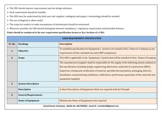 URS - USER REQUIREMENT SPECIFICATIONS.pdf