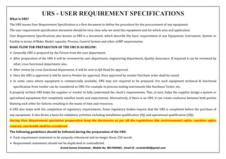 URS - USER REQUIREMENT SPECIFICATIONS.pdf