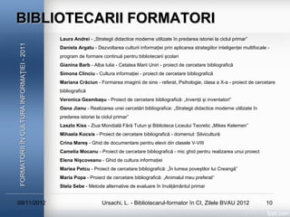 Bibliotecarul formator in cultura informatiei | PDF