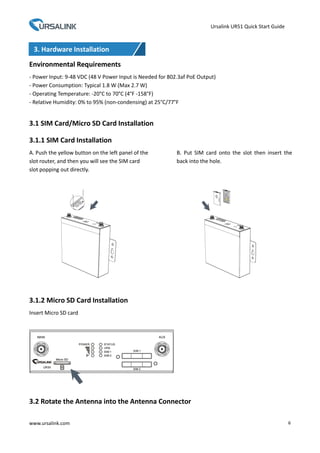 Ursalink UR51 Industrial Cellular Router Quick Start Guide | PDF