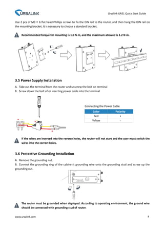 Ursalink UR51 Industrial Cellular Router Quick Start Guide | PDF