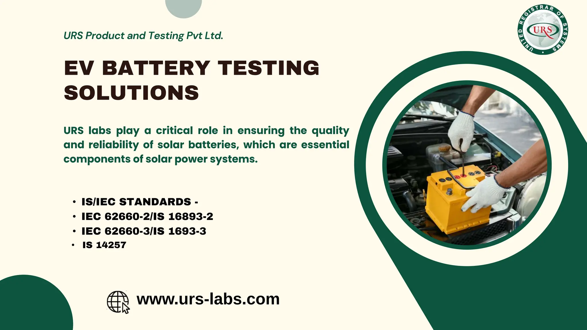 URS Battery Testing Laboratory Services in India | PPTX