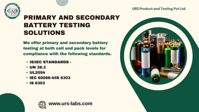 URS Battery Testing Laboratory Services in India | PPTX | Power and ...
