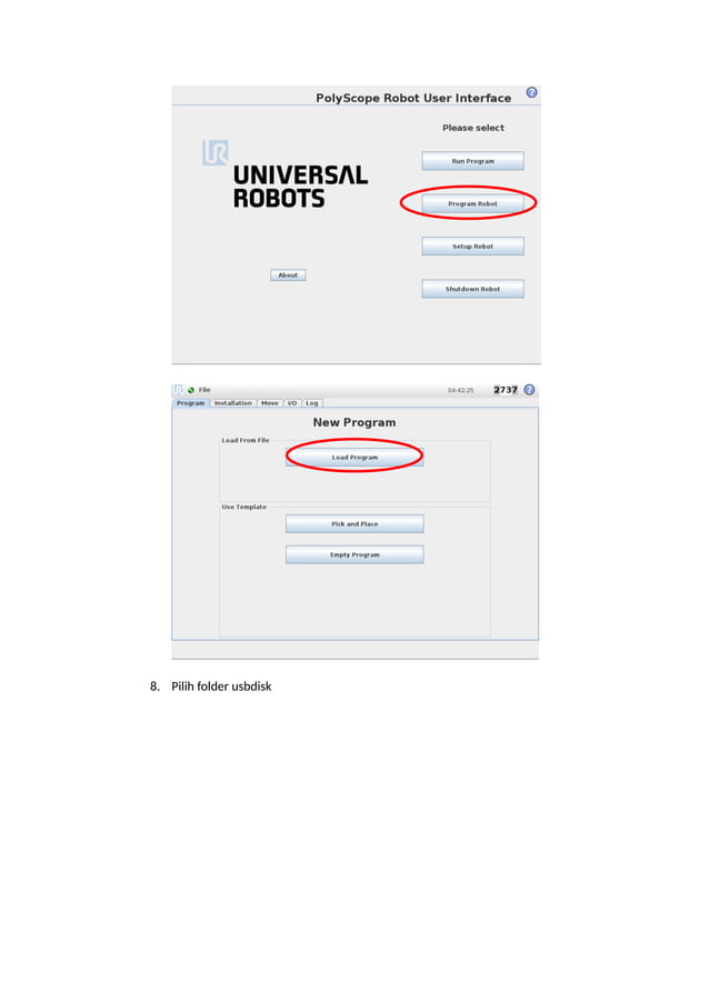 URSim Transfer Program Tutorial-URSim Transfer Program Tutorial | DOCX