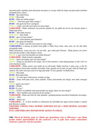 Ursinho dudu quer um amigo (adaptado) | DOC