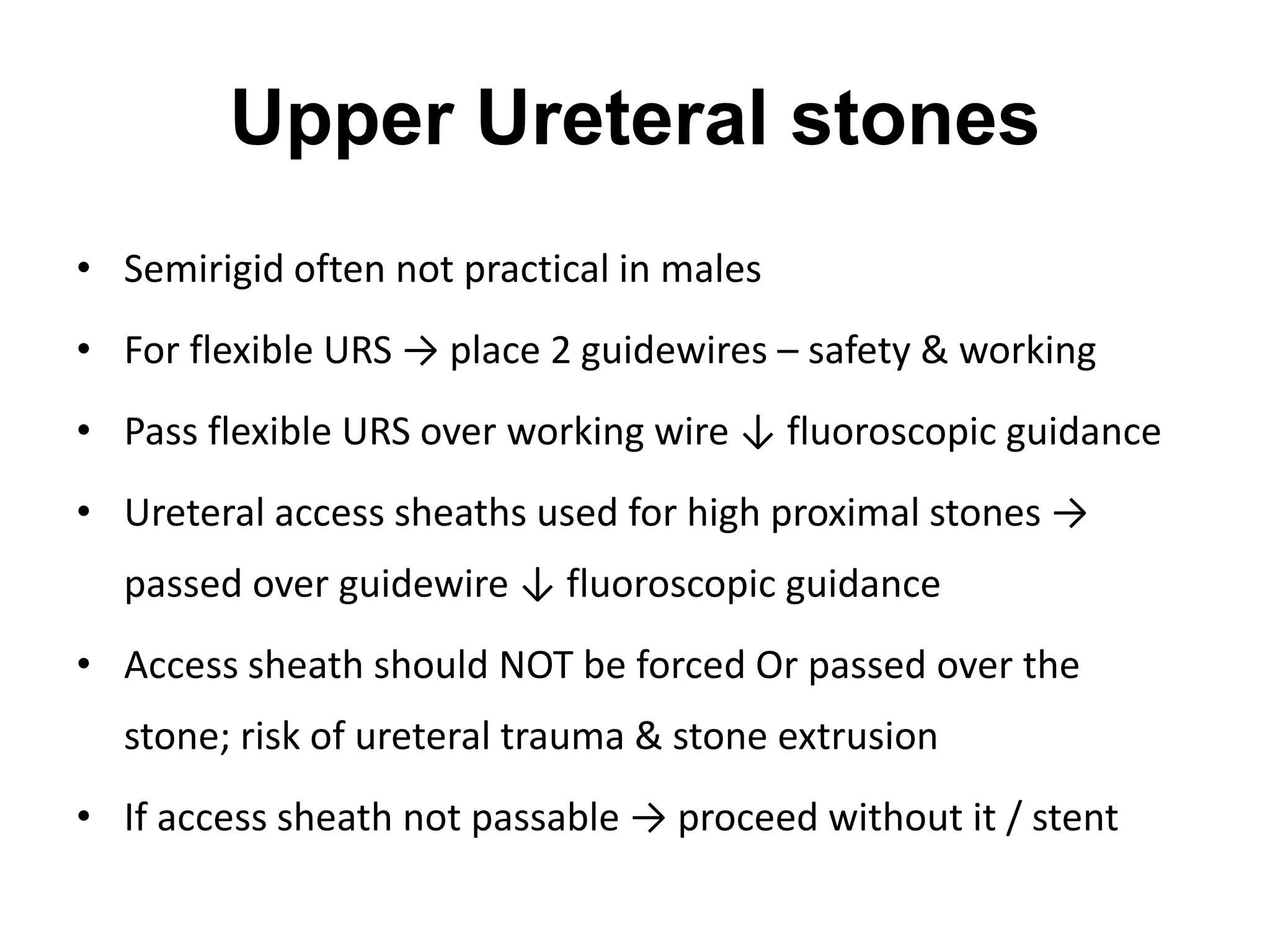 Ureteroscopic lithotripsy (URSL) | PPTX