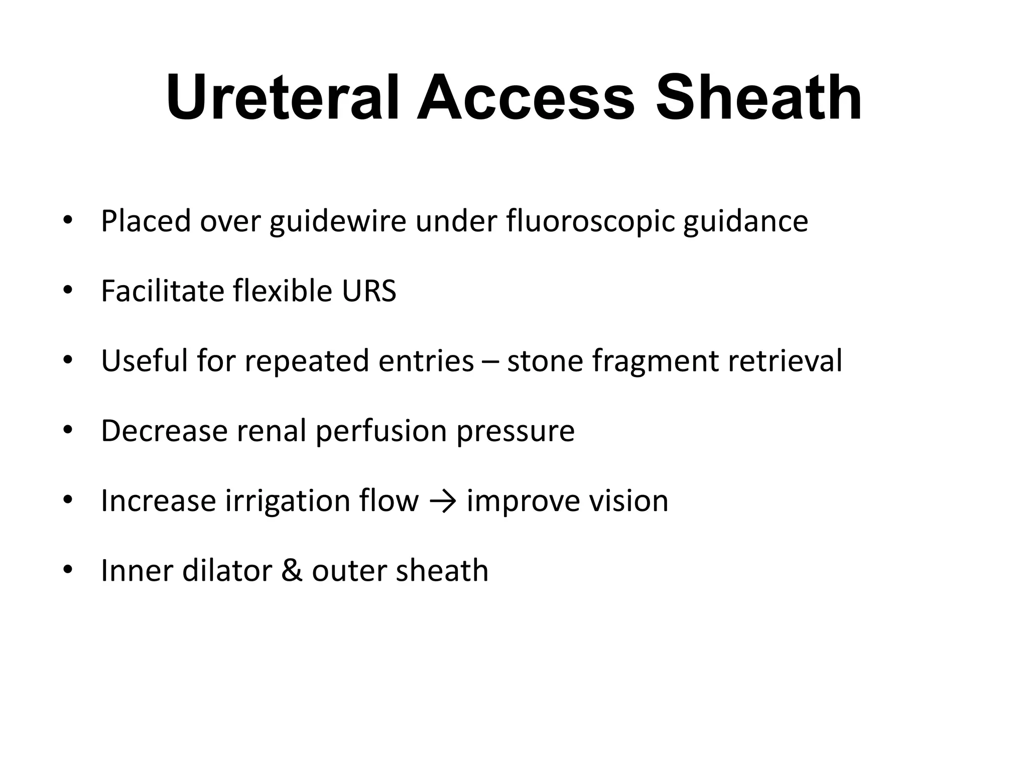 Ureteroscopic lithotripsy (URSL) | PPTX