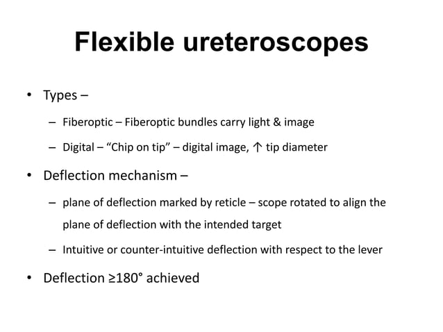 Ureteroscopic lithotripsy (URSL) | PPTX
