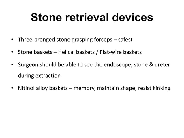 Ureteroscopic lithotripsy (URSL) | PPTX