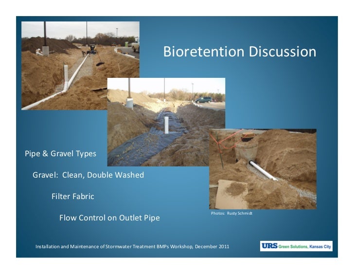 Urs, stormwater bmp construction