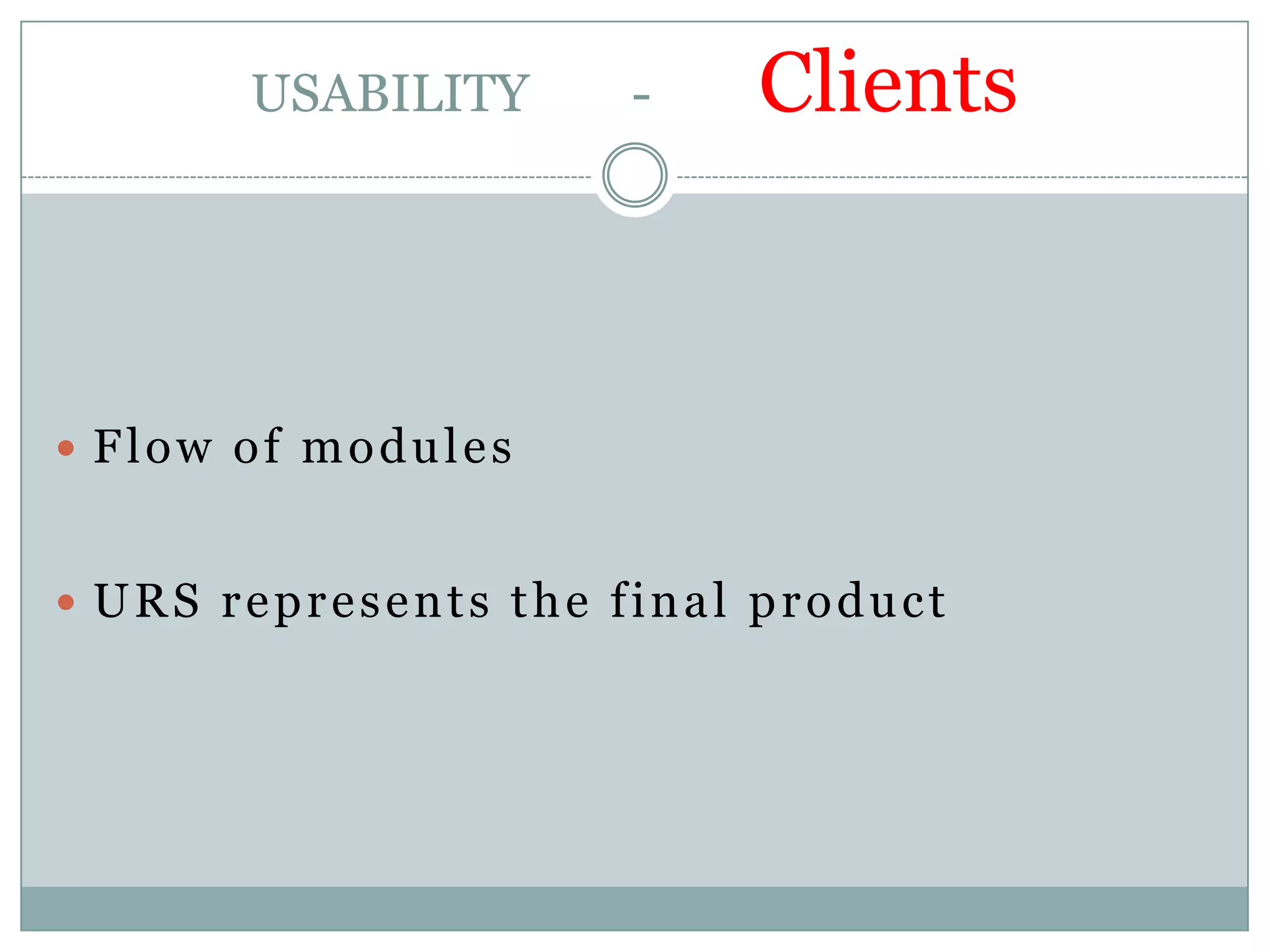 URS template presentation | PPTX