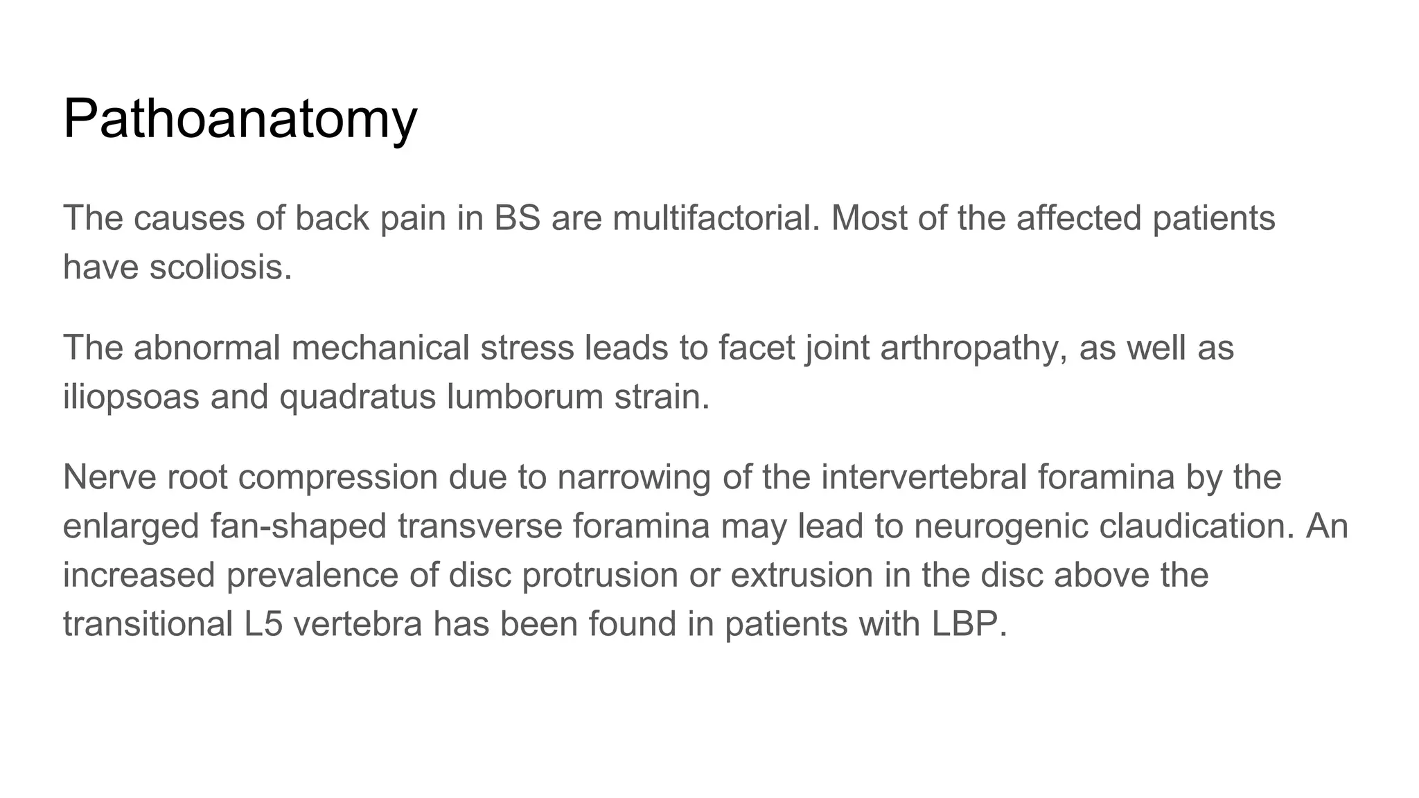 Bertolotti's syndrome | PPTX