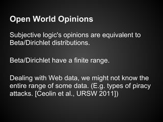 Subjective Logic Extensions for the Web and the Semantic Web | PDF | Web Design and HTML | Internet