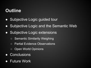 Subjective Logic Extensions for the Web and the Semantic Web | PDF | Web Design and HTML | Internet