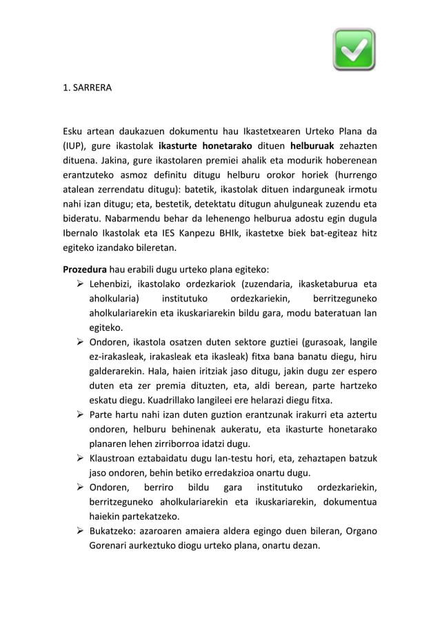 Urteko plana (zuzenketa) | DOCX