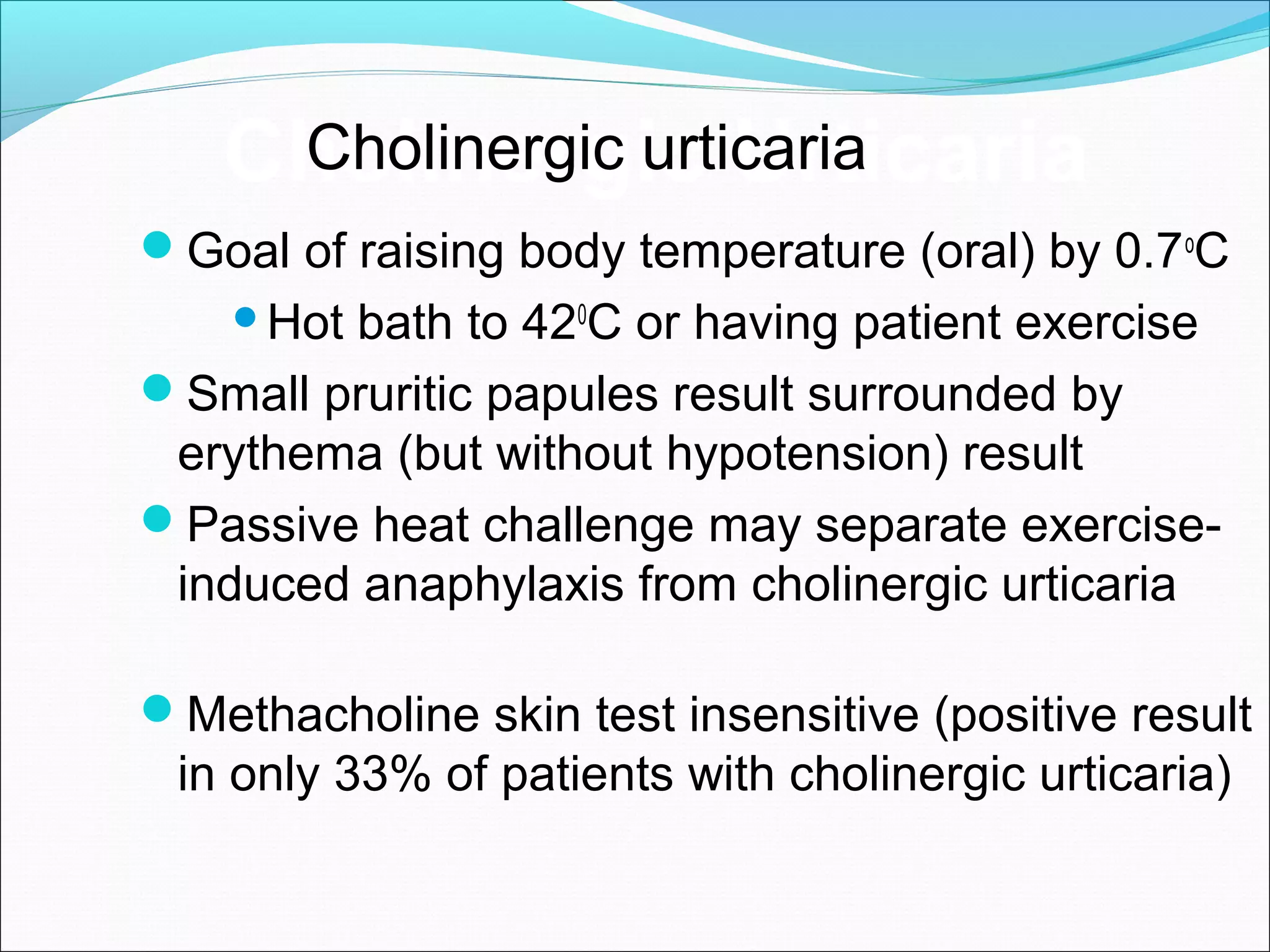 clinical approach to Urticaria AND ANGIODEMA | PPT