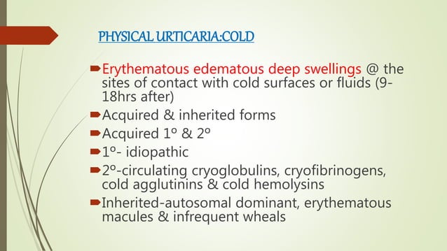 Urticaria | PPTX