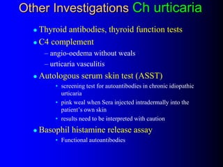 urticaria.ppt Dermatology Skin conditions Allergy | PPT