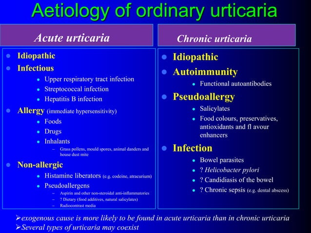 urticaria.ppt Dermatology Skin conditions Allergy | PPT