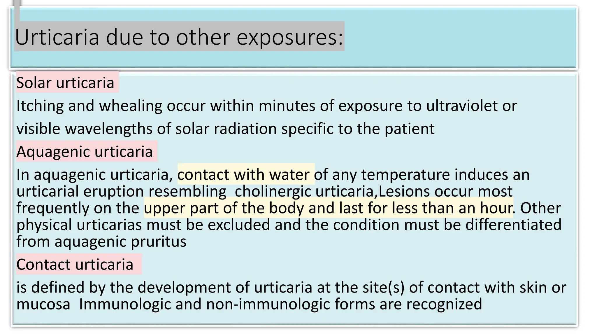 Urticaria ,types and management bolognia .pptx
