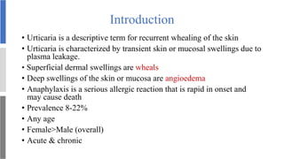 urticaria and skin allergy tests.pptx