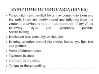 Hives Urticaria Causes Facts Types Symptoms