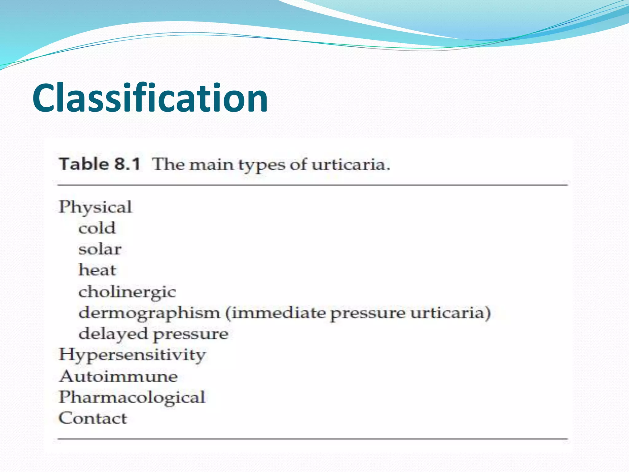 Urticaria (hives, ‘nettle rash’) | PPTX