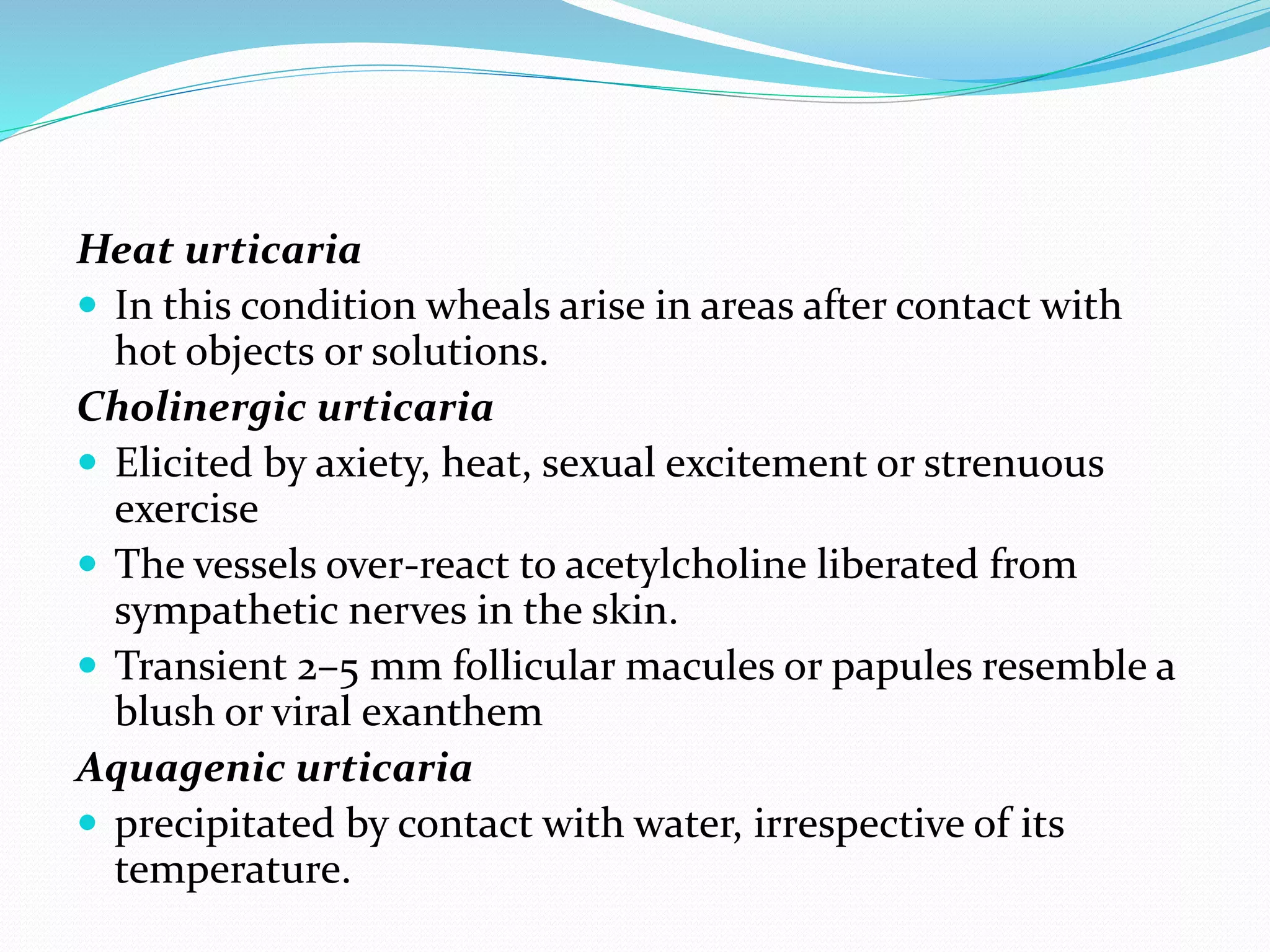 Urticaria (hives, ‘nettle rash’) | PPTX