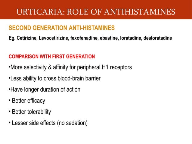 URTICARIA_Management.pptx- for dermatologists | PPTX