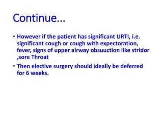 URTI & Their Anesthetic Management.pptx | Lung and Respiratory Health ...