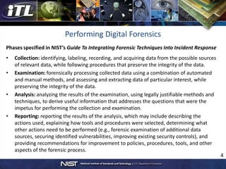Digital Forensics by William C. Barker (NIST) | PPTX