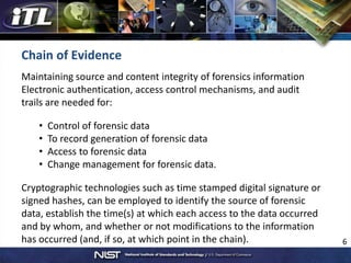 Digital Forensics by William C. Barker (NIST) | PPTX
