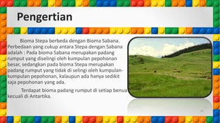 BIoma Gurun, Padang Rumput, dan Sabana (Geografi) | PPT