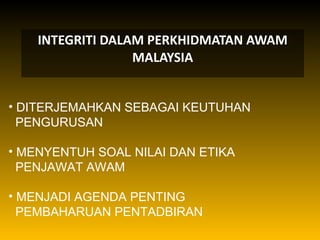 Urusintegriti | PPT