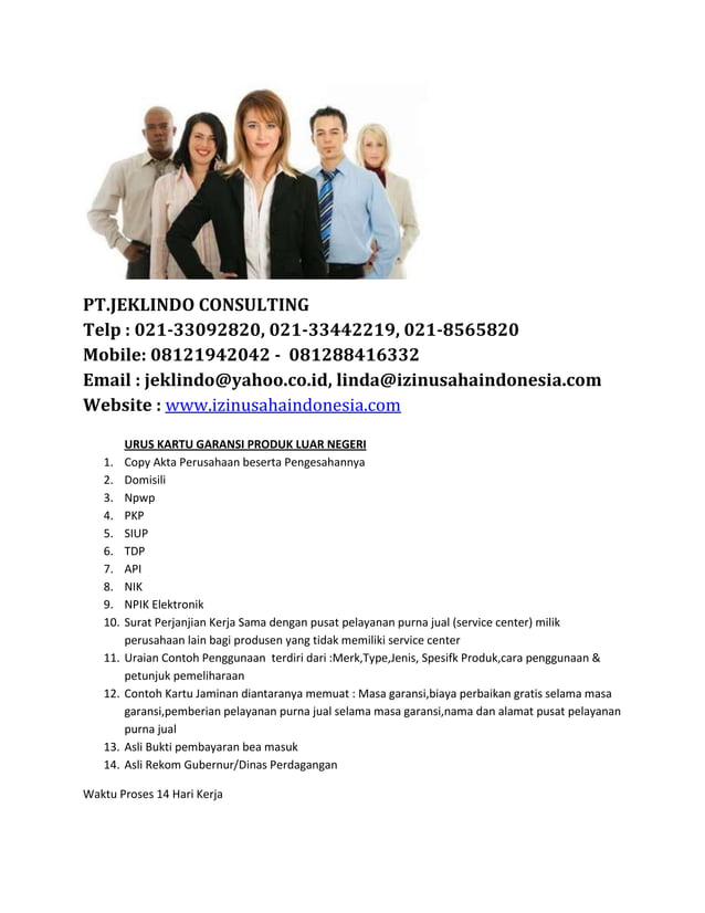 URUS KARTU GARANSI | DOCX