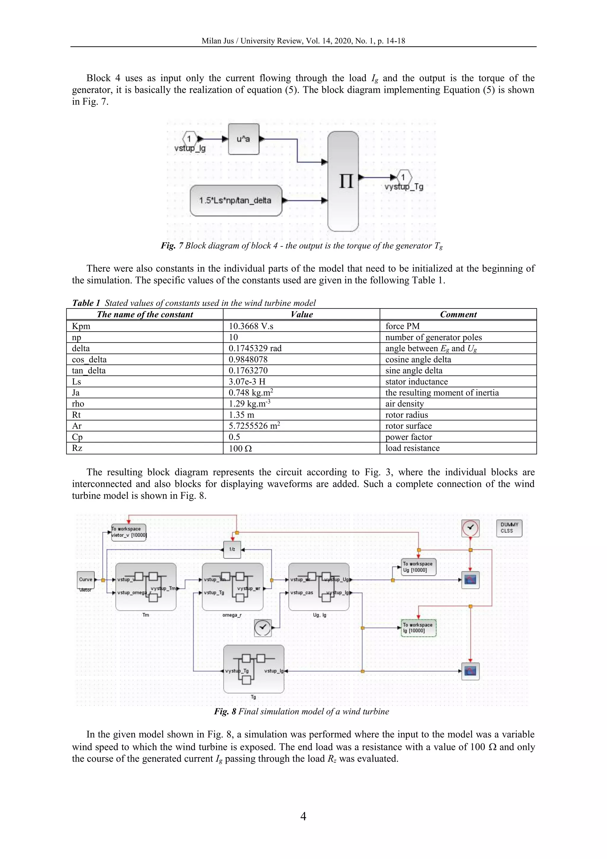 SIMULATION OF A MATHEMATICAL MODEL OF A WIND TURBINE | PDF