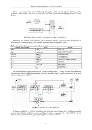 SIMULATION OF A MATHEMATICAL MODEL OF A WIND TURBINE | PDF