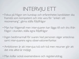 Urval intervju | KEY
