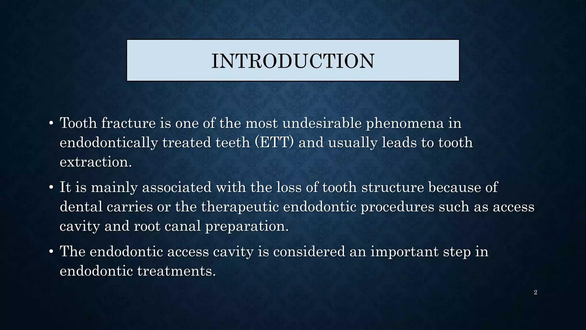 Journal Club Impact Of Access Cavity Design And Root Canal Taper On Fracture Resistance Of