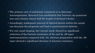 JOURNAL CLUB: Impact of Access Cavity Design and Root Canal Taper on ...