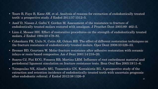 Journal Club Impact Of Access Cavity Design And Root Canal Taper On Fracture Resistance Of