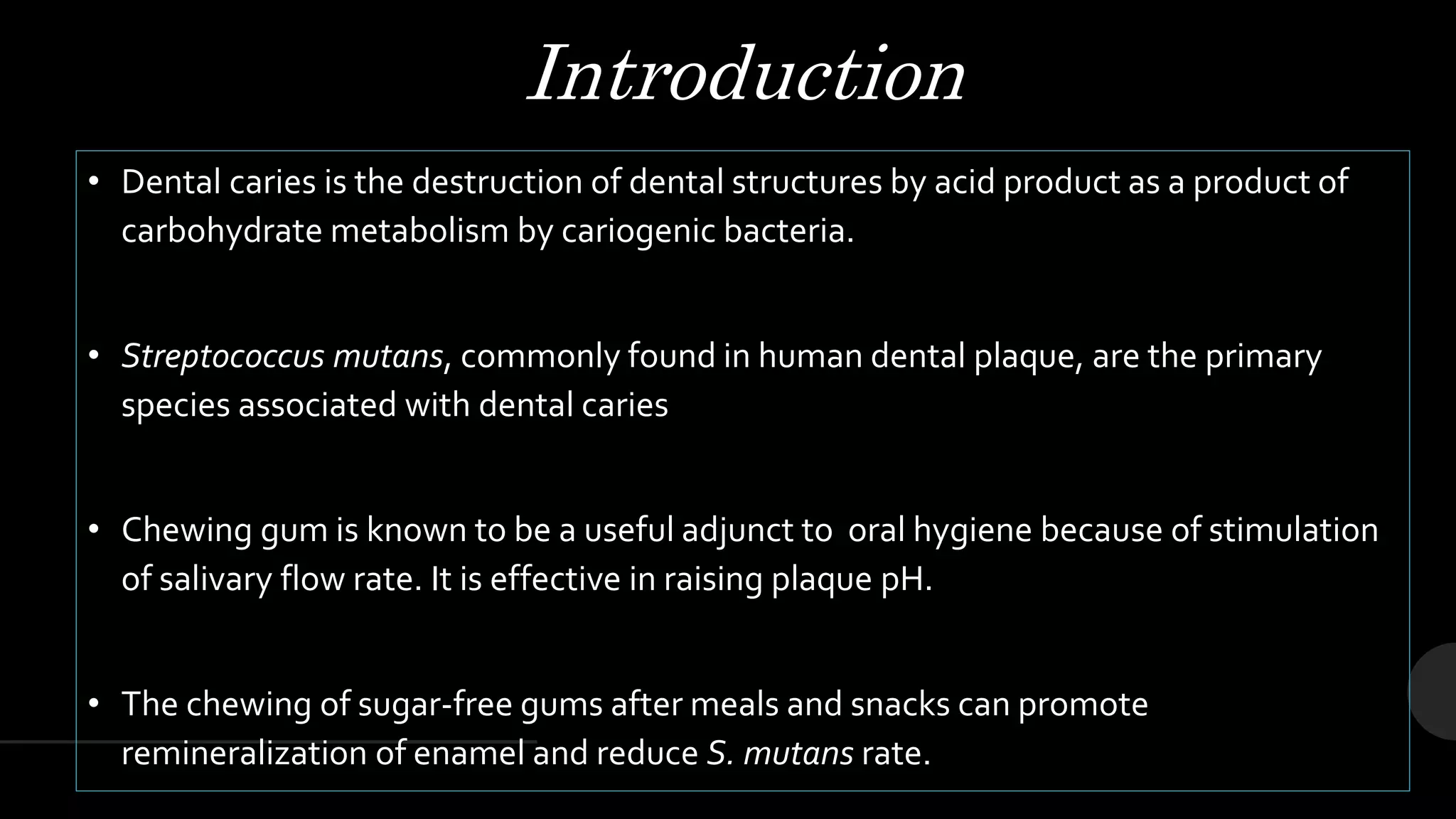 Journal Club The Effect Of Two Types Chewing Gum Containing Casein Phosphopeptide Amorphous