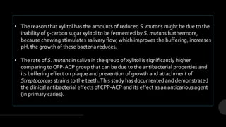JOURNAL CLUB: The effect of two types chewing gum containing casein ...