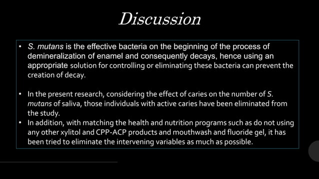 Journal Club The Effect Of Two Types Chewing Gum Containing Casein Phosphopeptide Amorphous