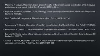 JOURNAL CLUB: Dilaceration: Review of an Endodontic Challenge | PPTX