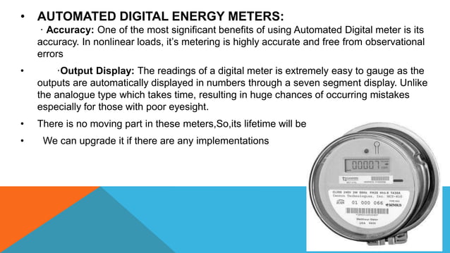 Automatic energy meter reading | PPT