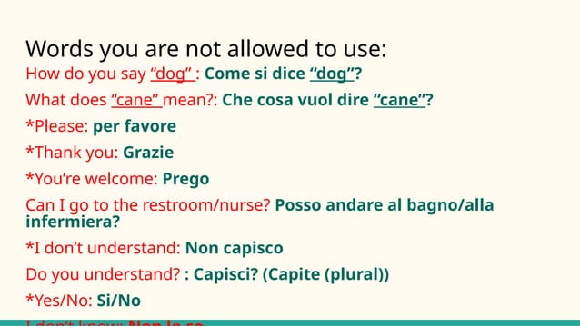 Italian Introductory Lesson- Pleasantries for first time Italian ...